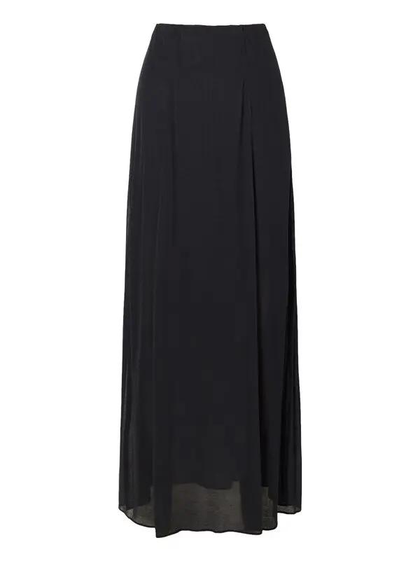 RUOHAN Cocoon Cotton-voile Maxi Skirt - Black