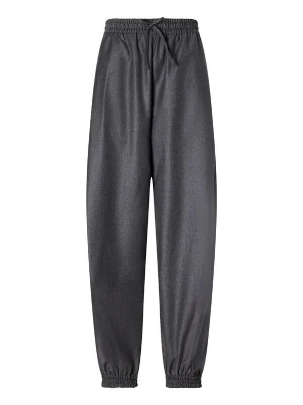 RÓHE Virgin Wool Wide-leg Balloon Pants - Dark Gray