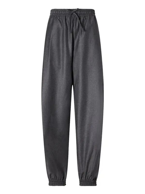 RÓHE Virgin Wool Wide-leg Balloon Pants - Gray