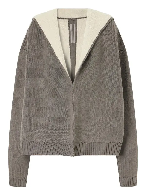Rick Owens Reversible Knitted Wool-blend Cardigan - Gray