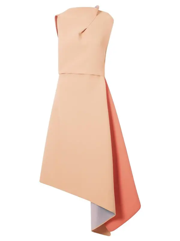 Maticevski Lash" Cape-effect Midi Dress - Pink