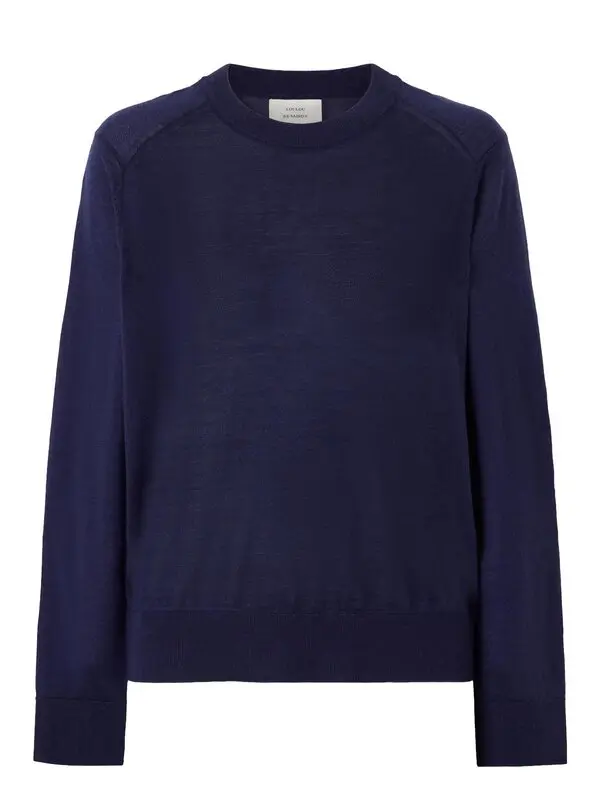 Loulou De Saison Ditto Ribbed Cashmere Sweater - Blue