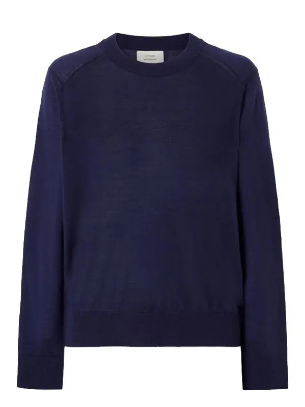 Loulou De Saison Ditto Ribbed Cashmere Sweater - Blue