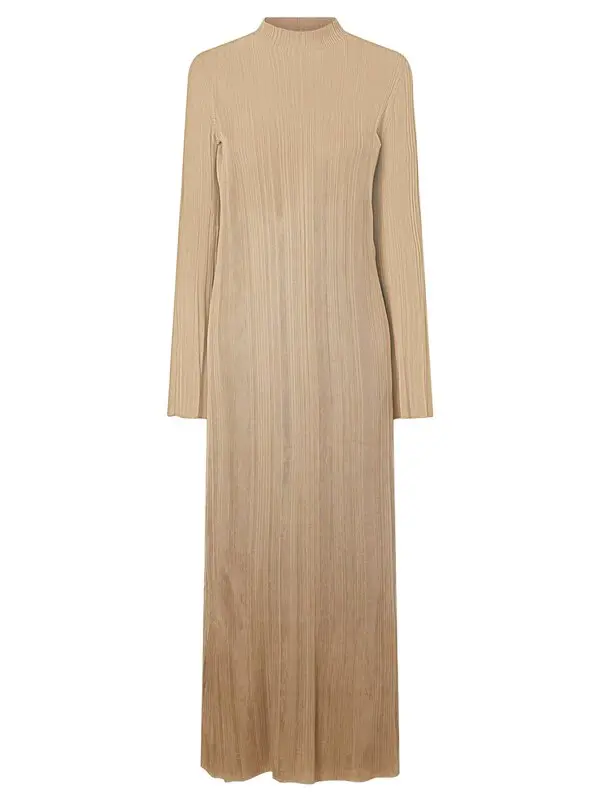 Gabriela Hearst Atira Silk-knitted Maxi Dress - Camel