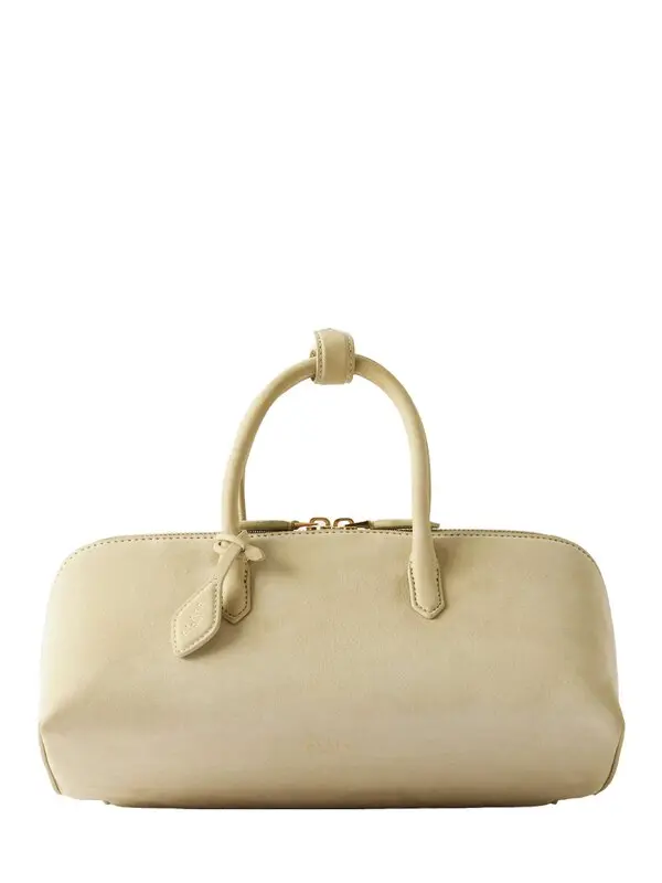 Alaïa Delta Suede Tote - Ecru
