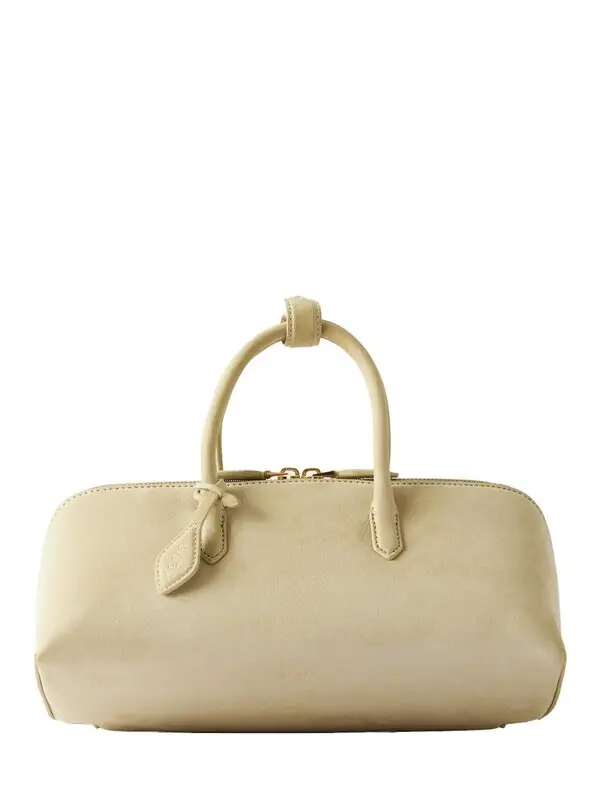 Alaïa Delta Suede Tote - Neutrals
