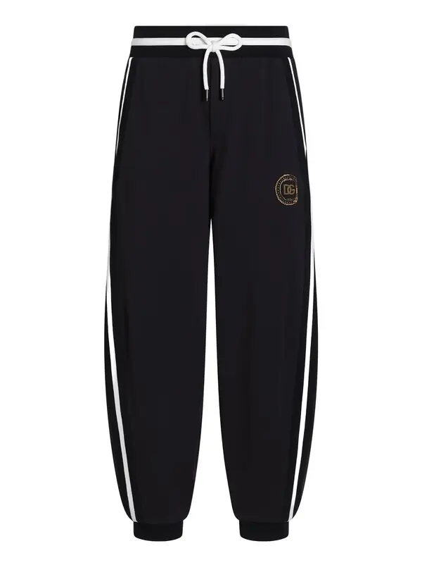 Dolce & Gabbana Cotton Fleece Jogging Trousers - Blue