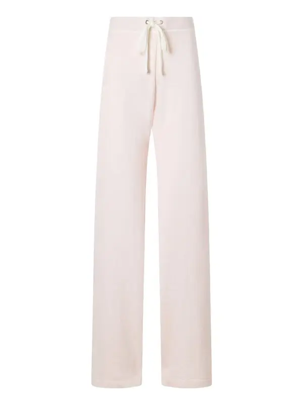 JAMES PERSE Cotton-terry Wide-leg Track Pants - Pink