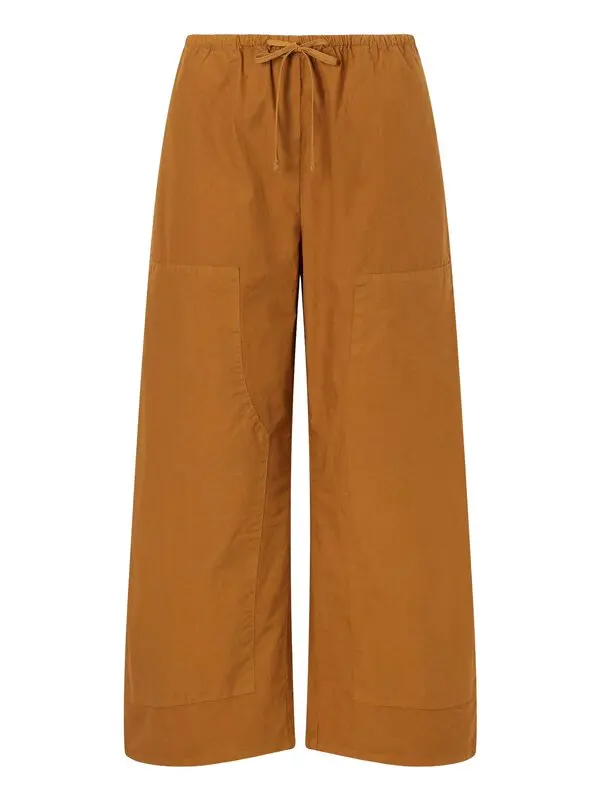 LESET Kyoto Cotton Wide-leg Pants - Camel