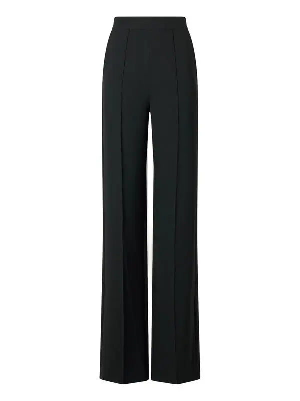 Maticevski Afterword Pleated Cady Straight-leg Pants - Black