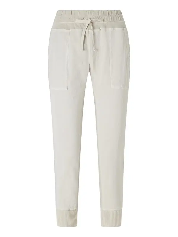 JAMES PERSE Cotton Gabardine Track Pants - Neutrals