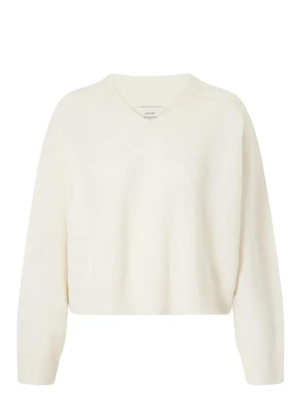 Loulou De Saison Cashmere V-neck Sweater - Ivory