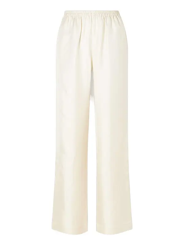 Loulou De Saison Alera Silk Wide-leg Pants - Cream