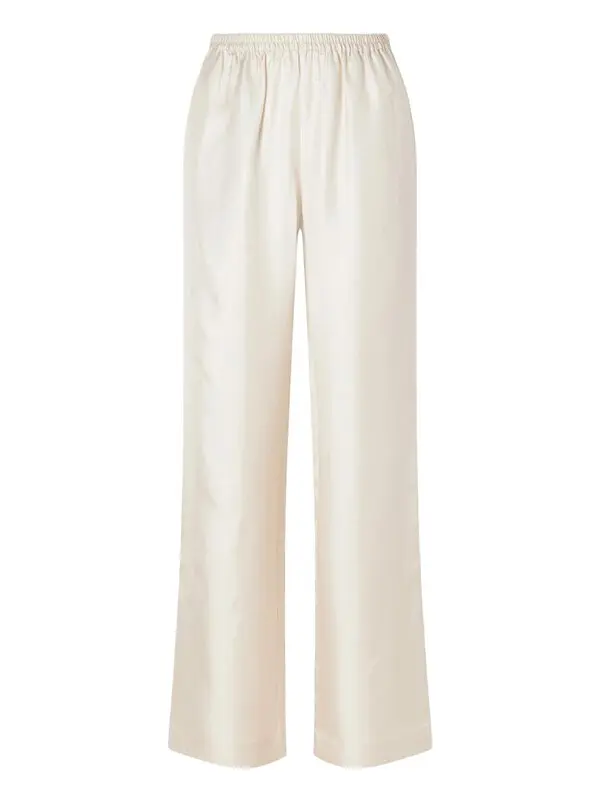 Loulou De Saison Alera Silk Wide-leg Pants - Neutrals