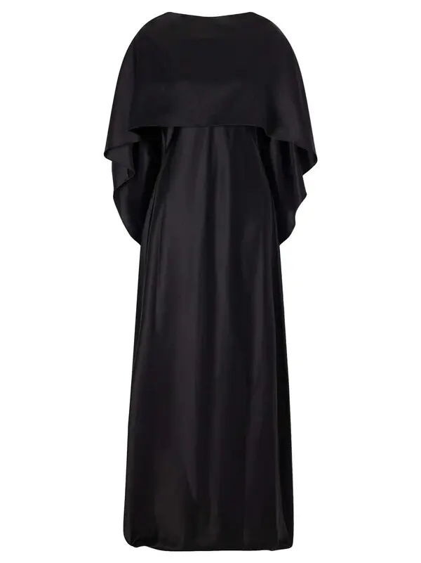 HEIRLOME Anna Silk-satin Maxi Dress - Black