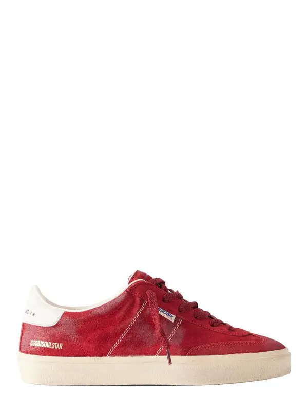 GOLDEN GOOSE Soul-star Suede Sneakers - Red