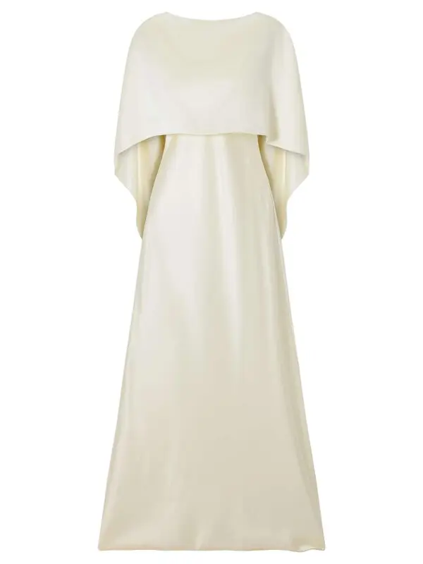 HEIRLOME Anna Silk-satin Maxi Dress - Ivory
