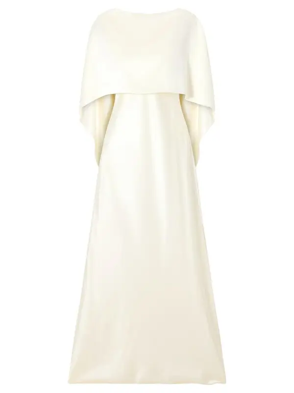 HEIRLOME Anna Silk-satin Maxi Dress - Neutrals