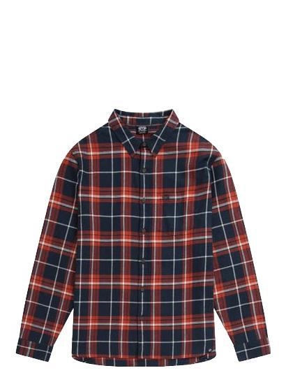 ANIMAL Cove Flannel Shirt - Navy