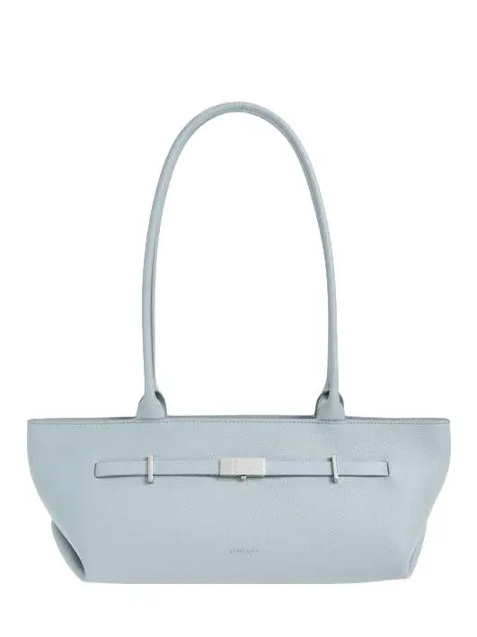 DEMELLIER The New York Leather Shoulder Bag - Pacific
