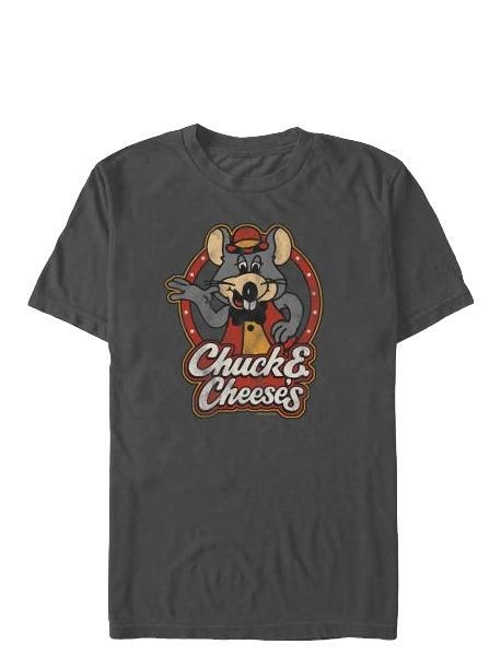 CHUCK E. CHEESE Retro Pose Short Sleeve Graphic T-shirt - Charcoal