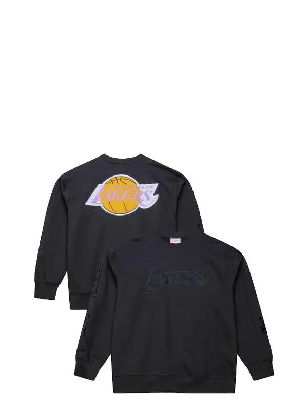 Mitchell & Ness Los Angeles Lakers Phantom Fleece Sweatshirt - Black