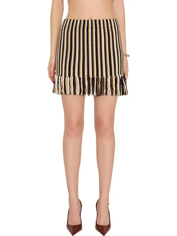 Amanda Uprichard Jolie Skort - Cocoa Combo