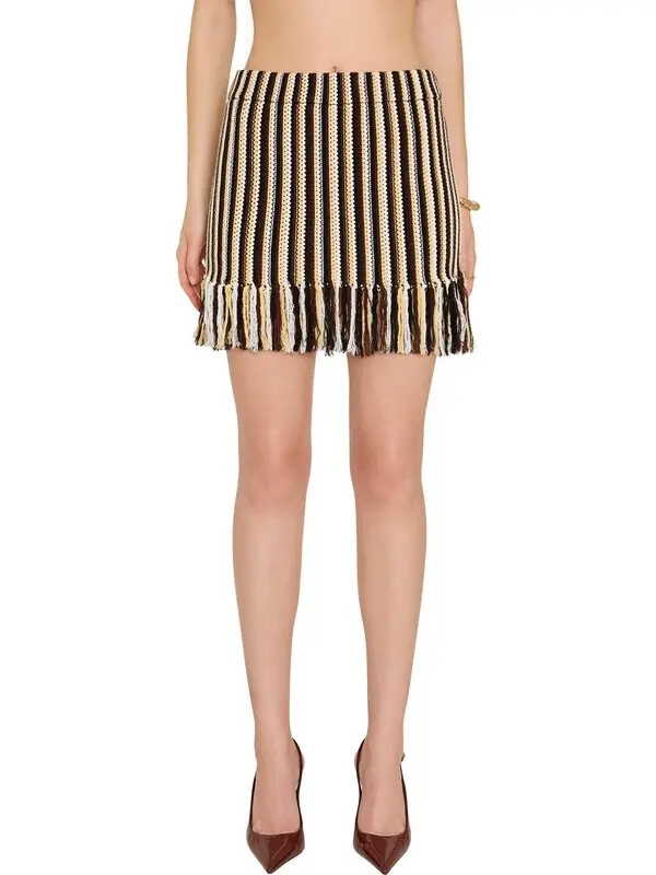Amanda Uprichard Jolie Skort - Cocoa Combo
