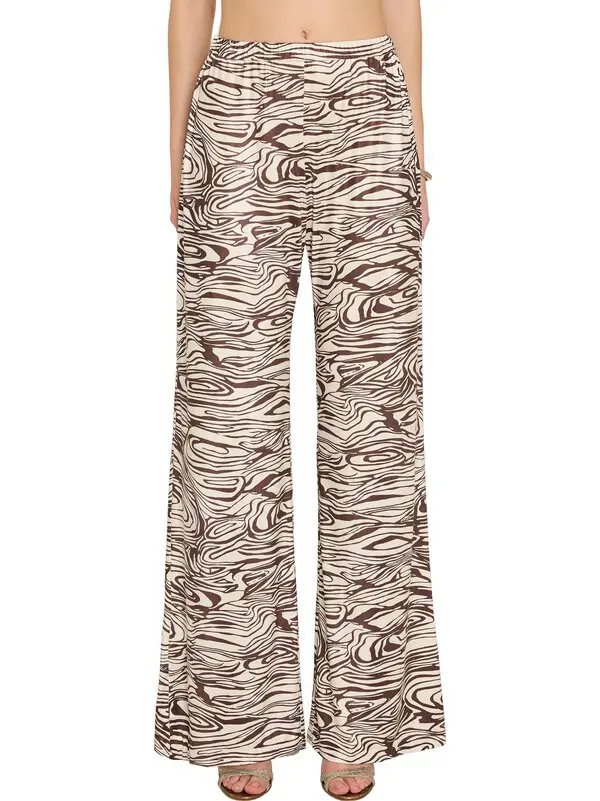Amanda Uprichard Mariko Printed Wide-leg Pants - Aurora Print