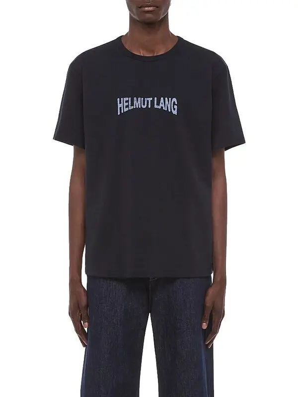 Helmut Lang Logo Crewneck T-shirt - Navy