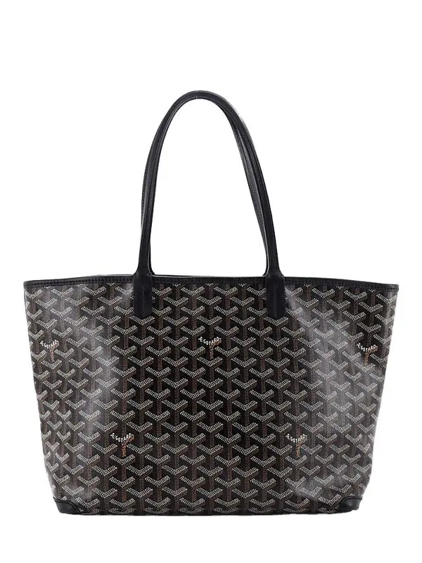 Hermès Pm Artois Tote Coated Canvas - Black