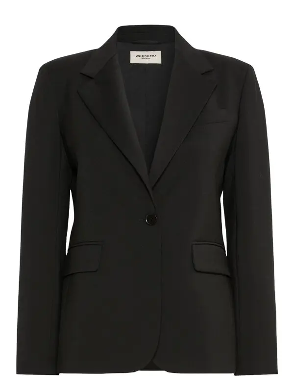 Max Mara Lamine Single-breasted Blazer - Black