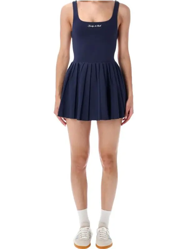 SPORTY  RICH Sporty Rich Signature Logo Court Dress - Multicolor