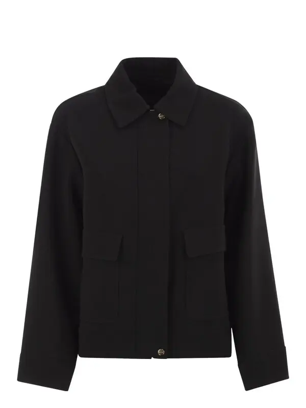 Max Mara Boxy Fit Jacket - Black