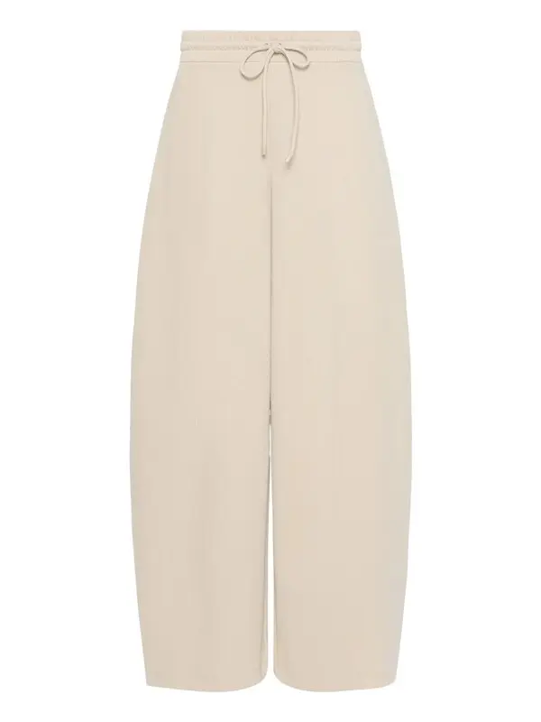 Max Mara Elasticated Drawstring Waist Wide Leg Pants - No