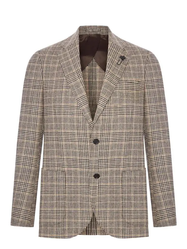 LARDINI Checked Blazer - Ma Multi