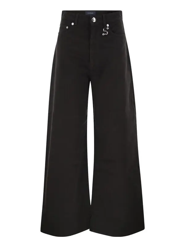 Sportmax Wide-leg Jeans - Black