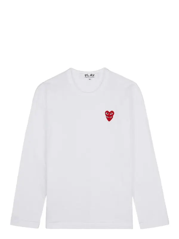 Comme Des Garçons Long-sleeved T-shirt - White