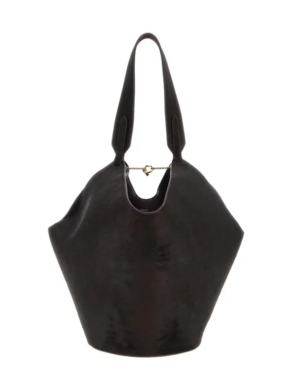 Khaite Lotus Small Shopping Bag - Bordeaux