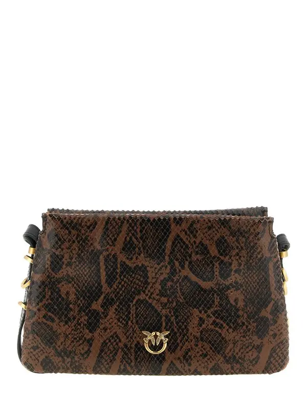 Pinko Love Birds' Crossbody Bag - Brown