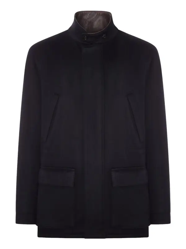 LARDINI Water-resistant Jacket - Black