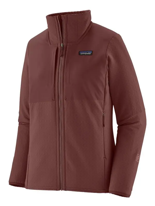 Patagonia R2 Crossstrata Chevron Jacket - Deep Ruby Red