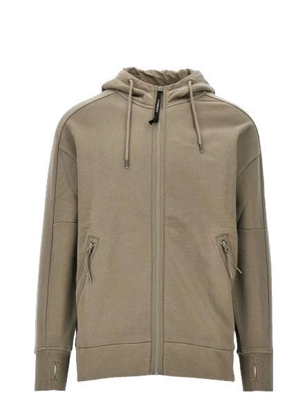 C.P. COMPANY Long Sleeve Zip Up Hooded Sweatshirt - No