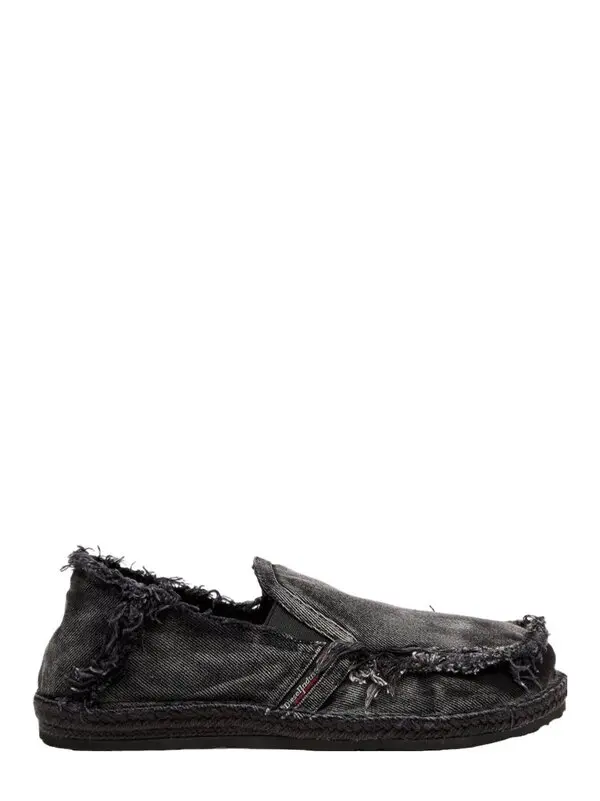 DIESEL® D-lukas Frayed Loafers - Black