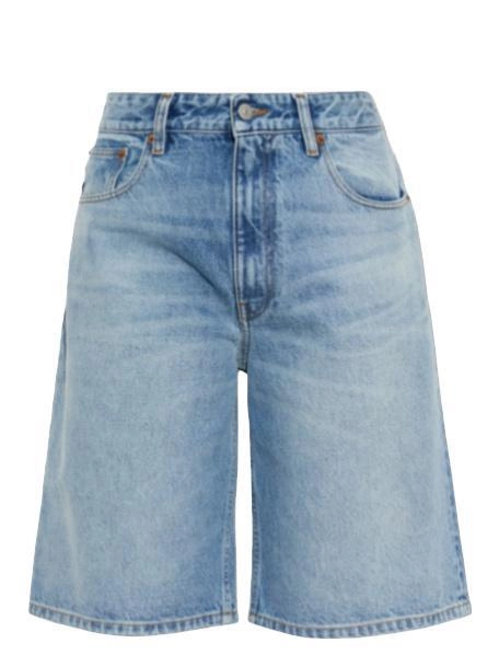 MAISON MARGIELA Denim Bermuda Shorts With White Yoke - Blue