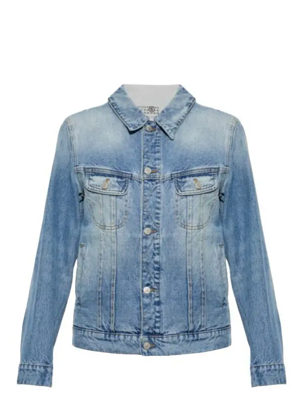 MAISON MARGIELA Long-sleeve Denim Jacket - Blue