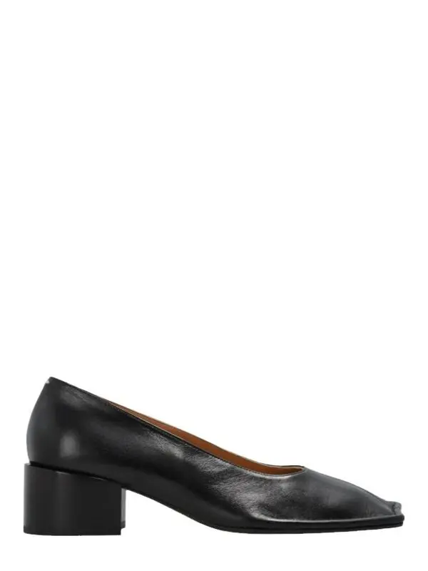 MAISON MARGIELA Square-toe Block Heel Pumps - Black
