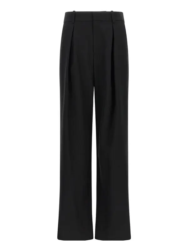 MAISON MARGIELA Wool Blend Pleated Trousers - Anthracite