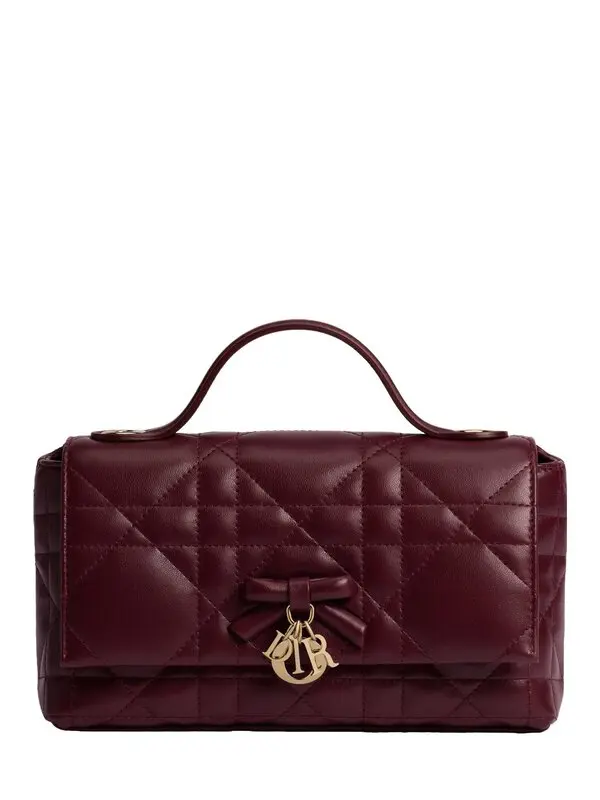 Dior Quilted Leather Flap Shoulder Bag - Brown