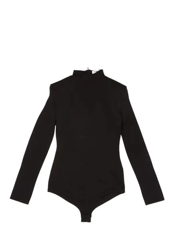 JIL SANDER Long Sleeve Bodysuit - Black